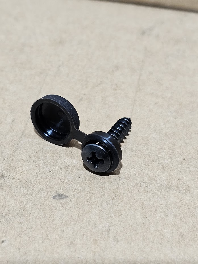 Interior Screw With Cover | Black - 3S Warehouse